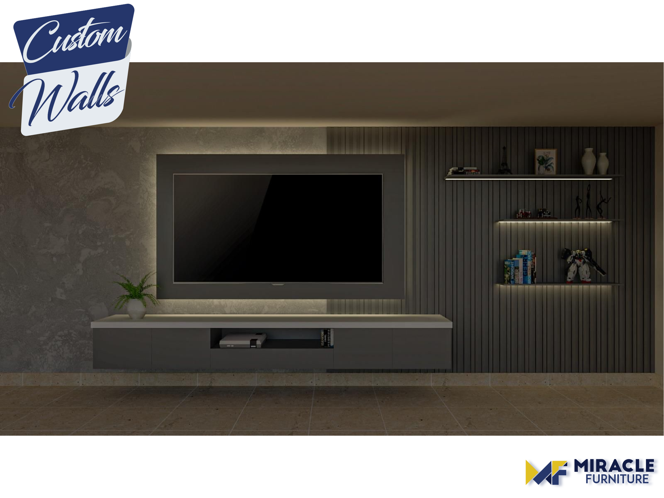 Custom Walls Designs | Miracle Furniture (Tampa, FL)