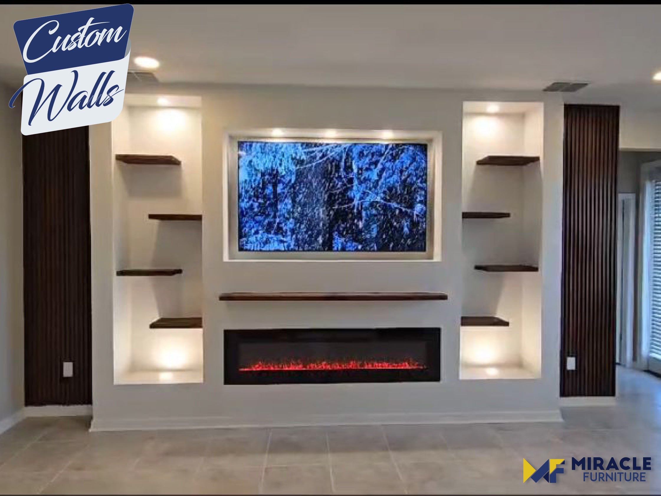 Custom Walls Designs | Miracle Furniture (Tampa, FL)